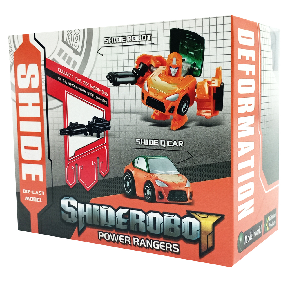 Đồ Chơi Mô Hình Ô Tô Biến Hình Robot - Shide Toys 611-2 - Màu Xanh Rêu