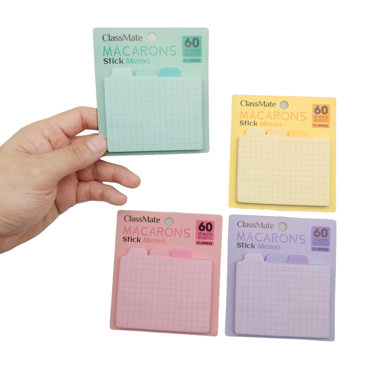 Giấy Note Macarons 80 x 60 mm - ClassMate CL-SN022 (60 Tờ) - Màu Vàng