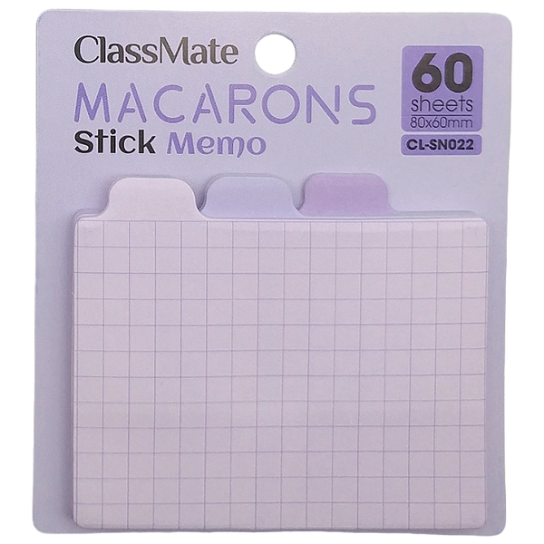 Giấy Note Macarons 80 x 60 mm - ClassMate CL-SN022 (60 Tờ) - Màu Tím ...