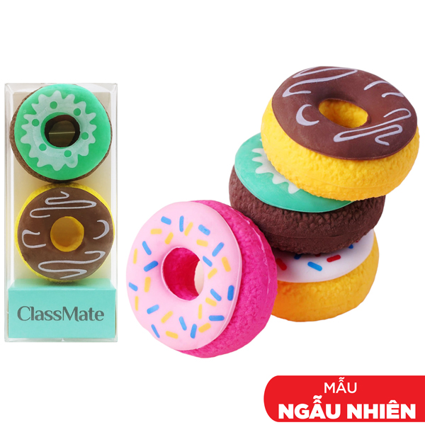 Bộ 2 Gôm Donut - ClassMate CL-ER608 (Mẫu Màu Giao Ngẫu Nhiên) - FAHASA.COM
