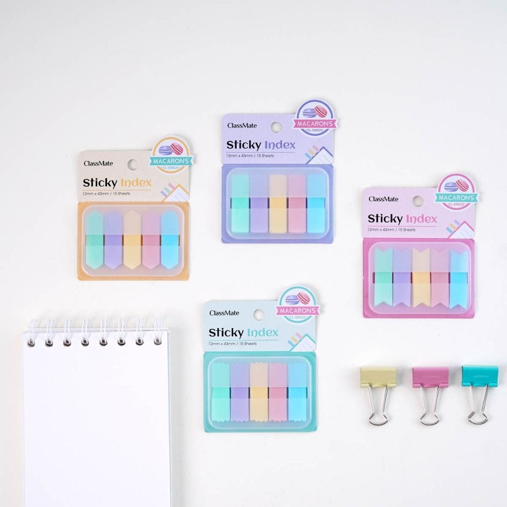 Giấy Note Phân Trang Macarons 12 x 43 cm - ClassMate CL-SN025 (15 Tờ ...