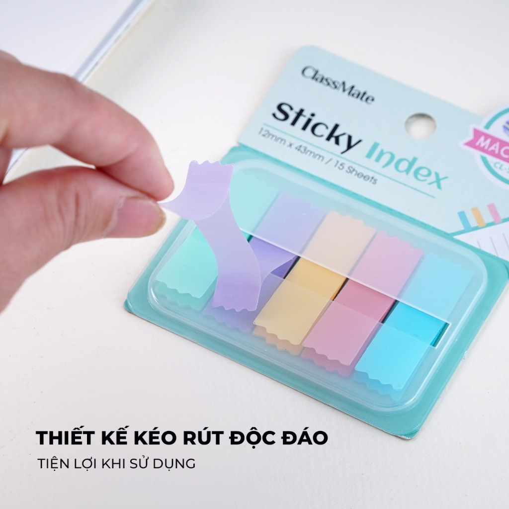 Giấy Note Phân Trang Macarons 12 x 43 cm - ClassMate CL-SN025 (15 Tờ ...