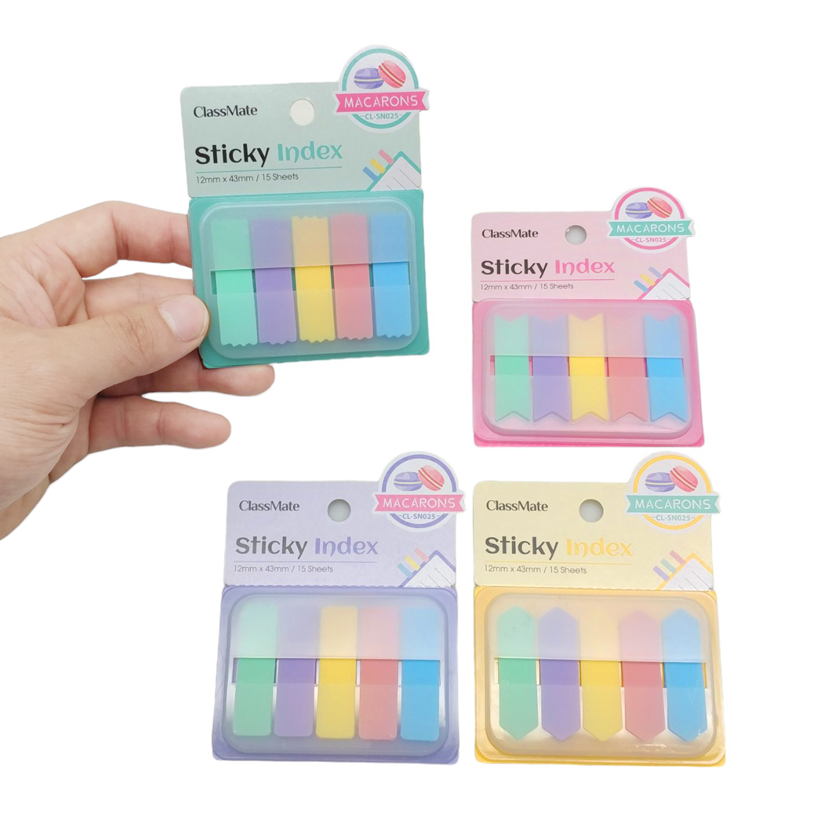 Giấy Note Phân Trang Macarons 12 x 43 cm - ClassMate CL-SN025 (15 Tờ ...