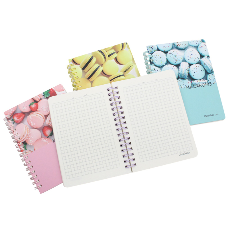 Sổ Lò Xo Macarons A6 - Ô Vuông - 180 Trang 80gsm - ClassMate LA6-18-001 ...