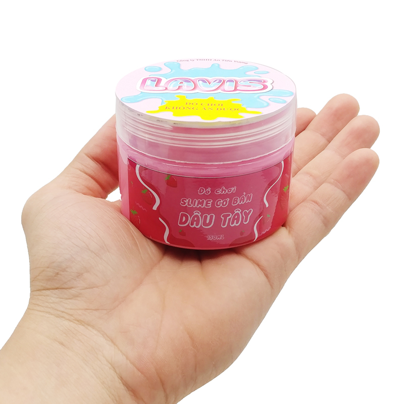 Đồ Chơi Slime Cơ Bản Lavis: Dâu Tây - 150 ml