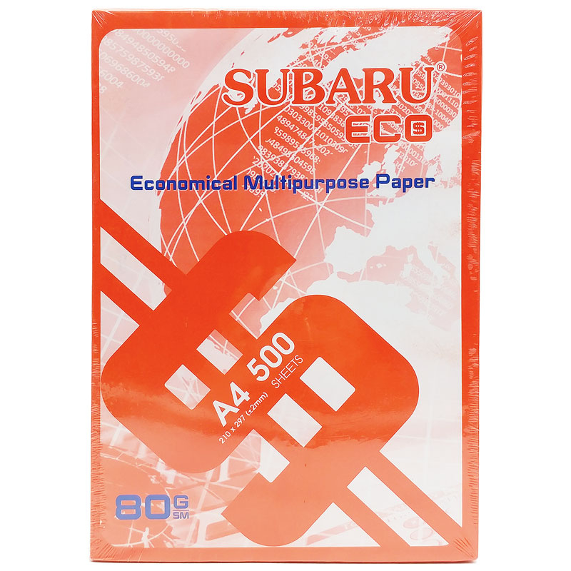 Giấy Photo A4 80gsm - Subaru Eco (500 Tờ)