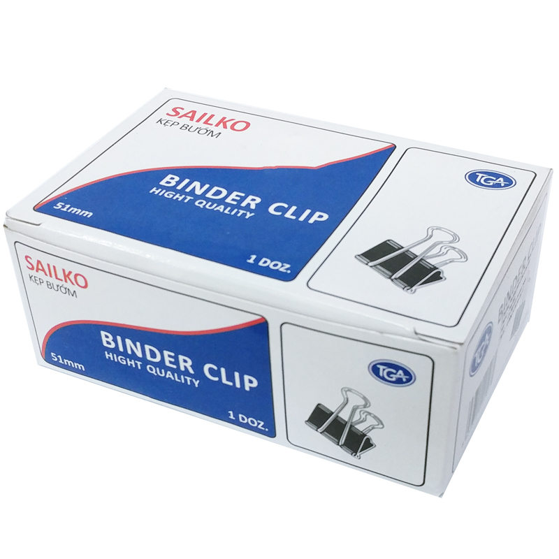 Hộp 12 Kẹp Bướm 51mm Sailko - FAHASA.COM