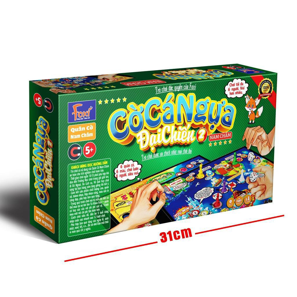 Boardgame Cờ Cá Ngựa Đại Chiến 2 - Nam Châm - Foxi - FAHASA.COM