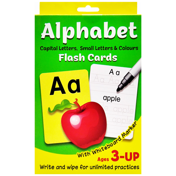 Write & Wipe Flash Cards - Alphabet Capital Latters, Small Latters ...