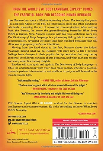 The Dictionary Of Body Language: A Field Guide To Human Behavior ...