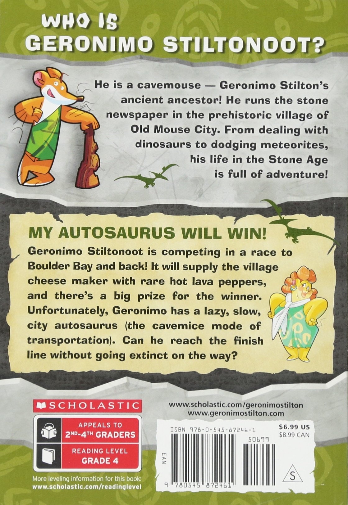 Geronimo Stilton Cavemice 10: My Autosaurus Will Win! - FAHASA.COM