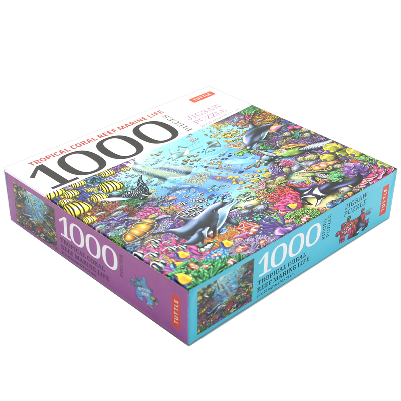 Tropical Coral Reef Marine Life - 1000 Piece Jigsaw Puzzle: Finished ...