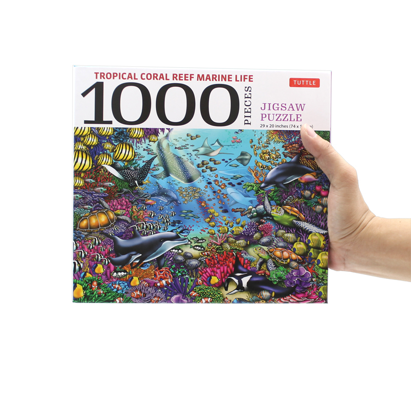 Tropical Coral Reef Marine Life - 1000 Piece Jigsaw Puzzle: Finished ...
