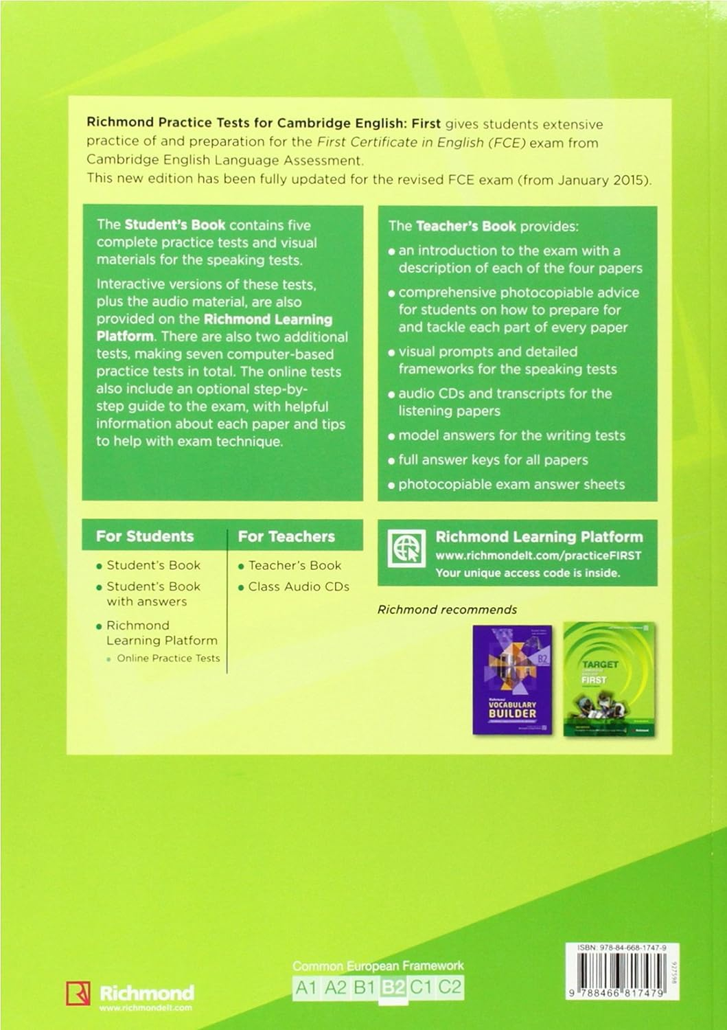 Richmond Practice Tests for Cambridge English First Student's Book ...