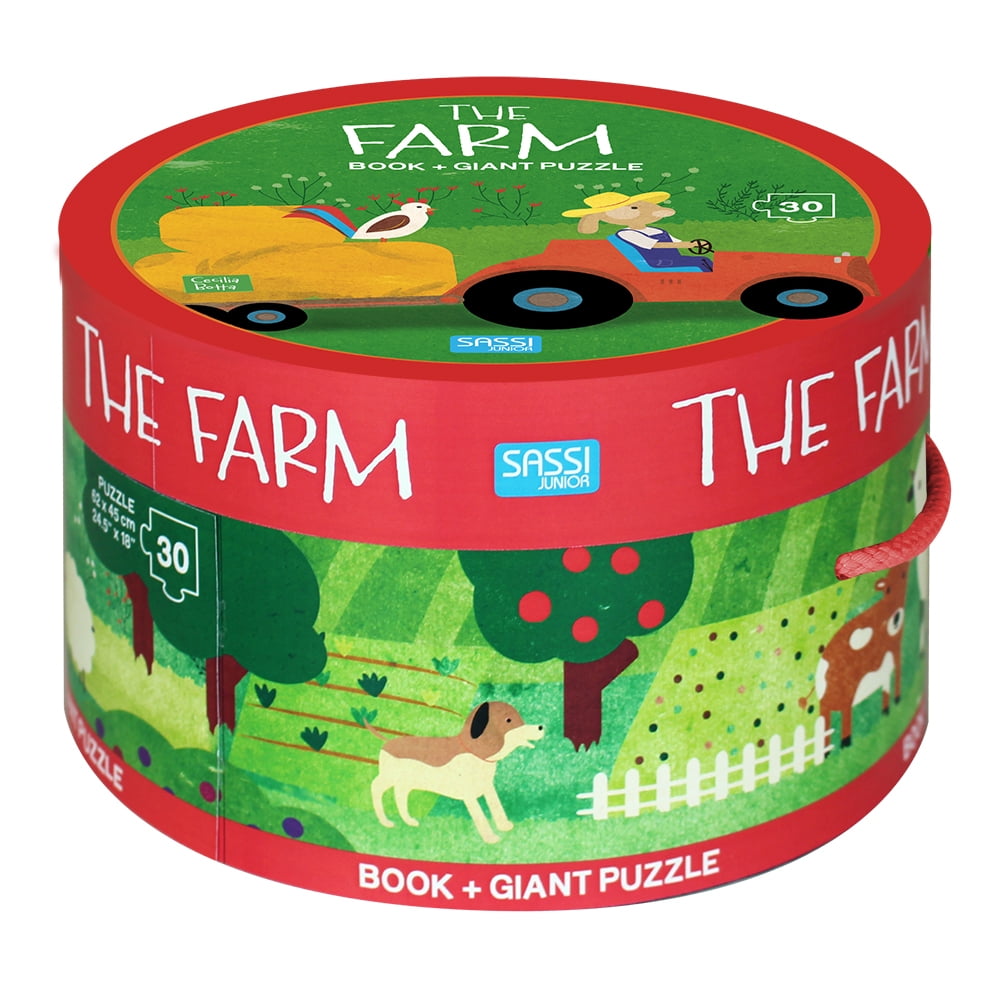 The Farm Puzzle Round Box