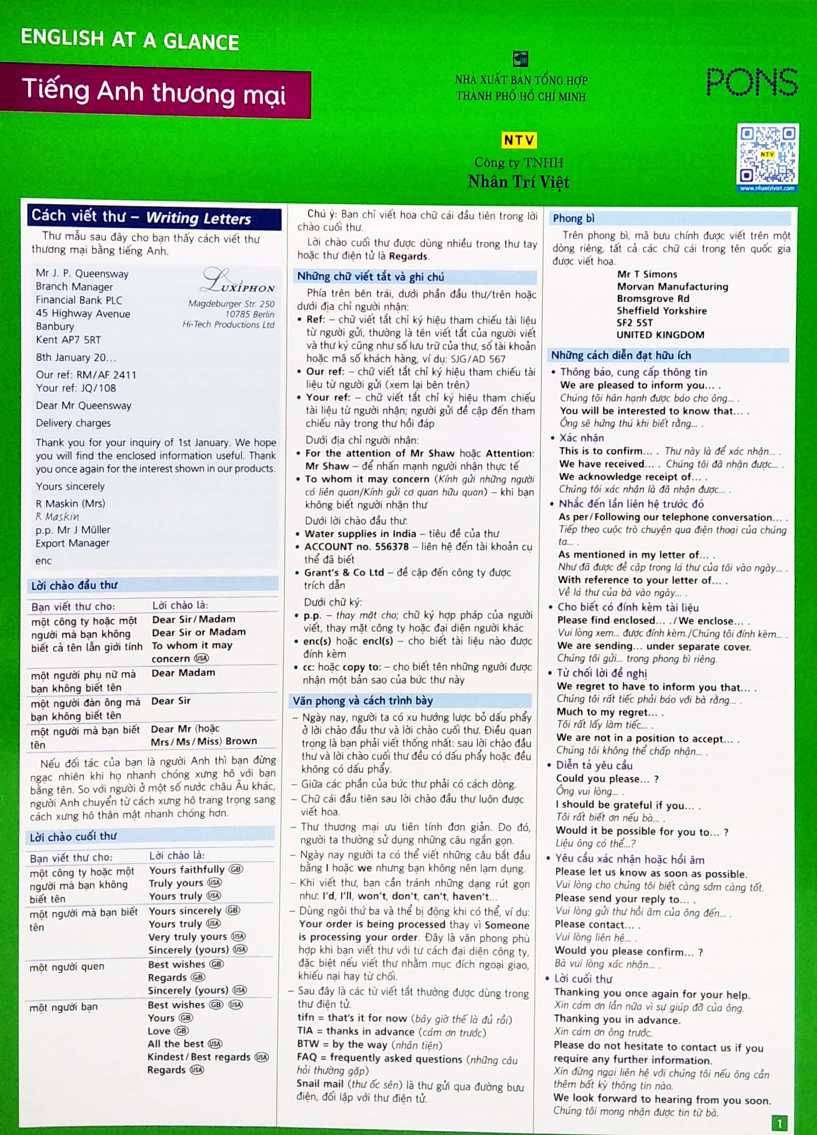 9 English At A Glance - Tiếng Anh Thương Mại PDF - YDS.EDU.VN