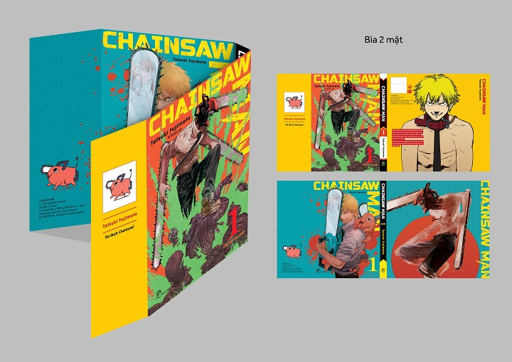 Truyện Tranh Chainsaw Man - Tập 1 - Bìa 2 Mặt - Tặng Kèm Lót Ly Giấy ...
