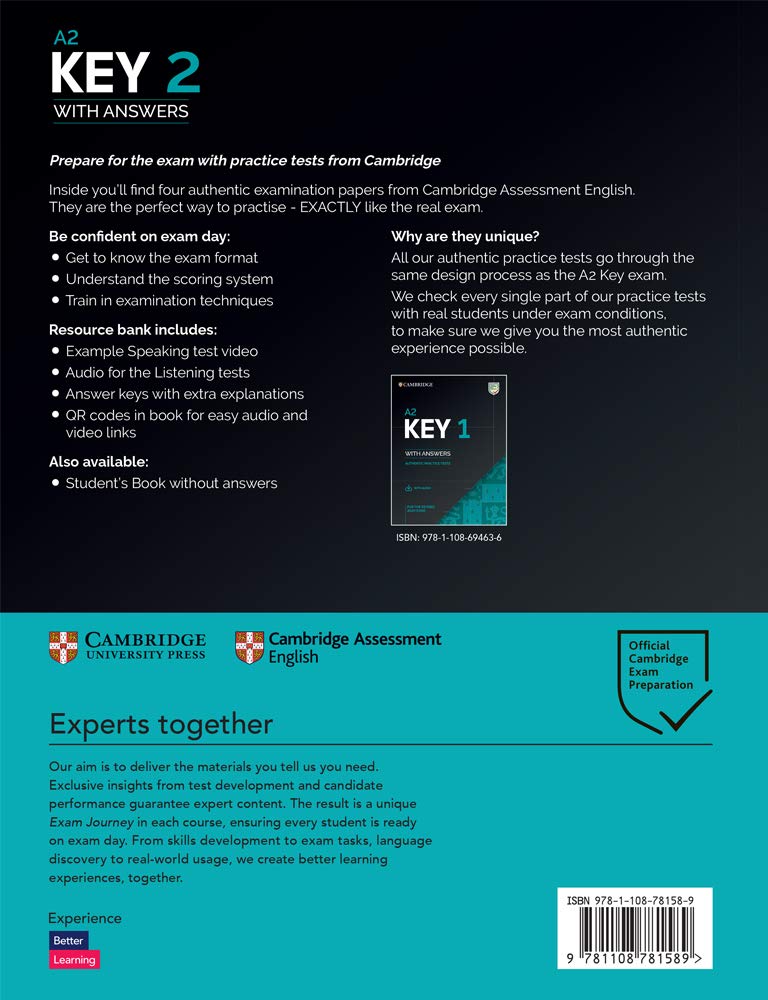 A2 Key 2 Student's Book With Answers With Audio With Resource Bank ...