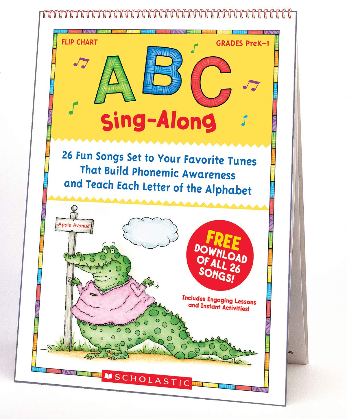 ABC Sing-Along Flip Chart & CD: 26 Fun Songs Set To Your Favorite Tunes ...