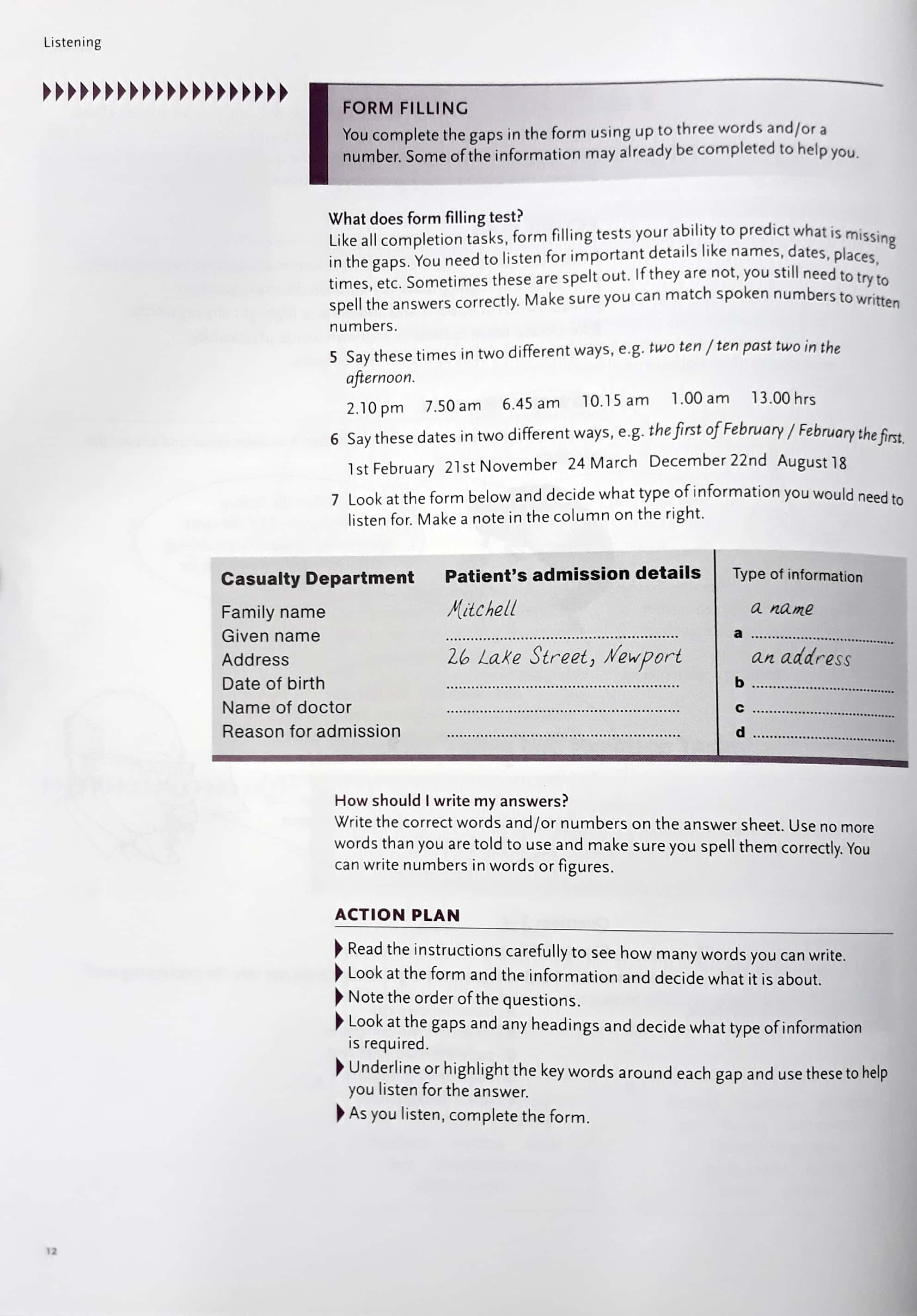 Action Plan for IELTS Self-study Student's Book General Training Module