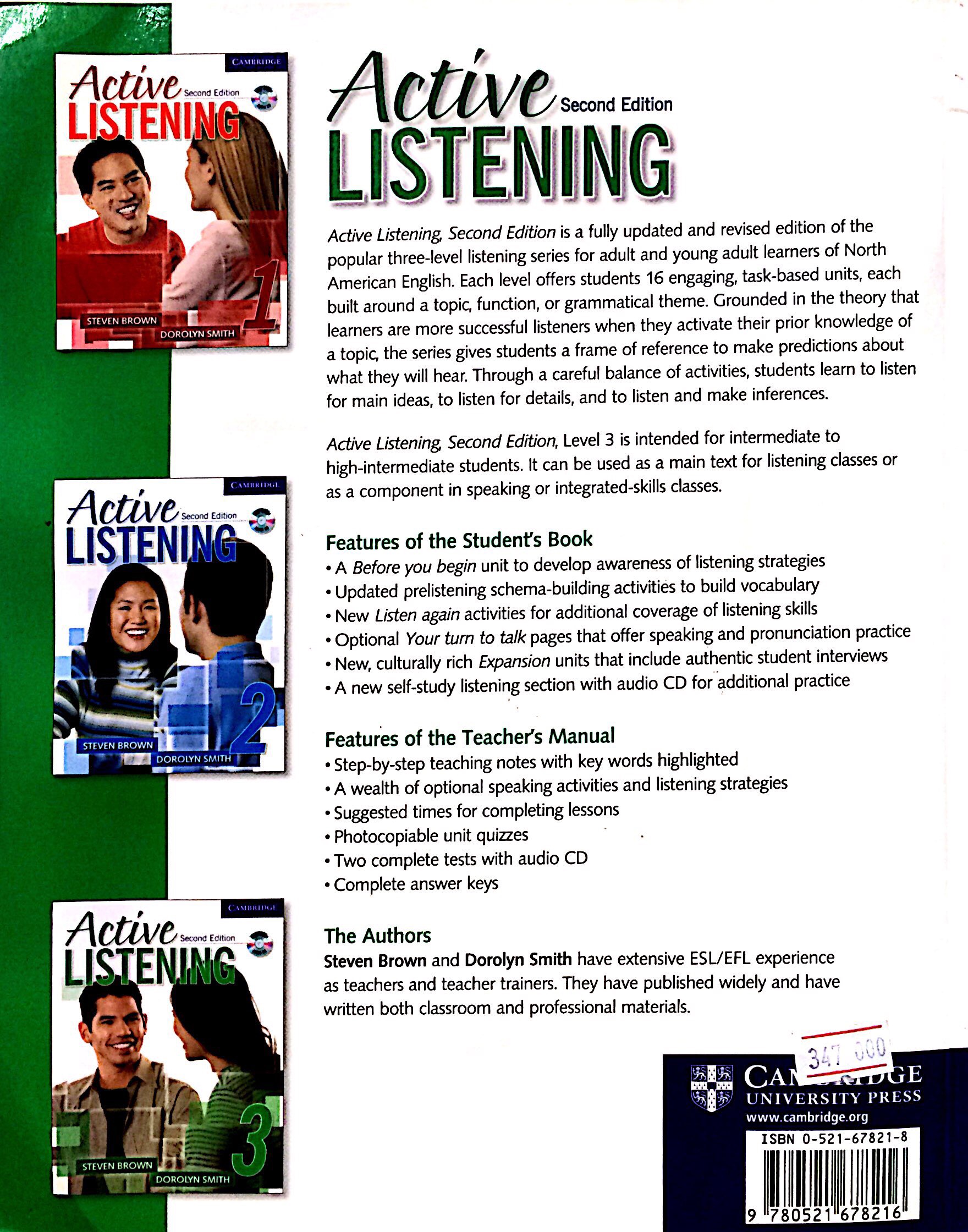 Active Listening 3 Student's Book With Self-Study Audio CD - FAHASA.COM