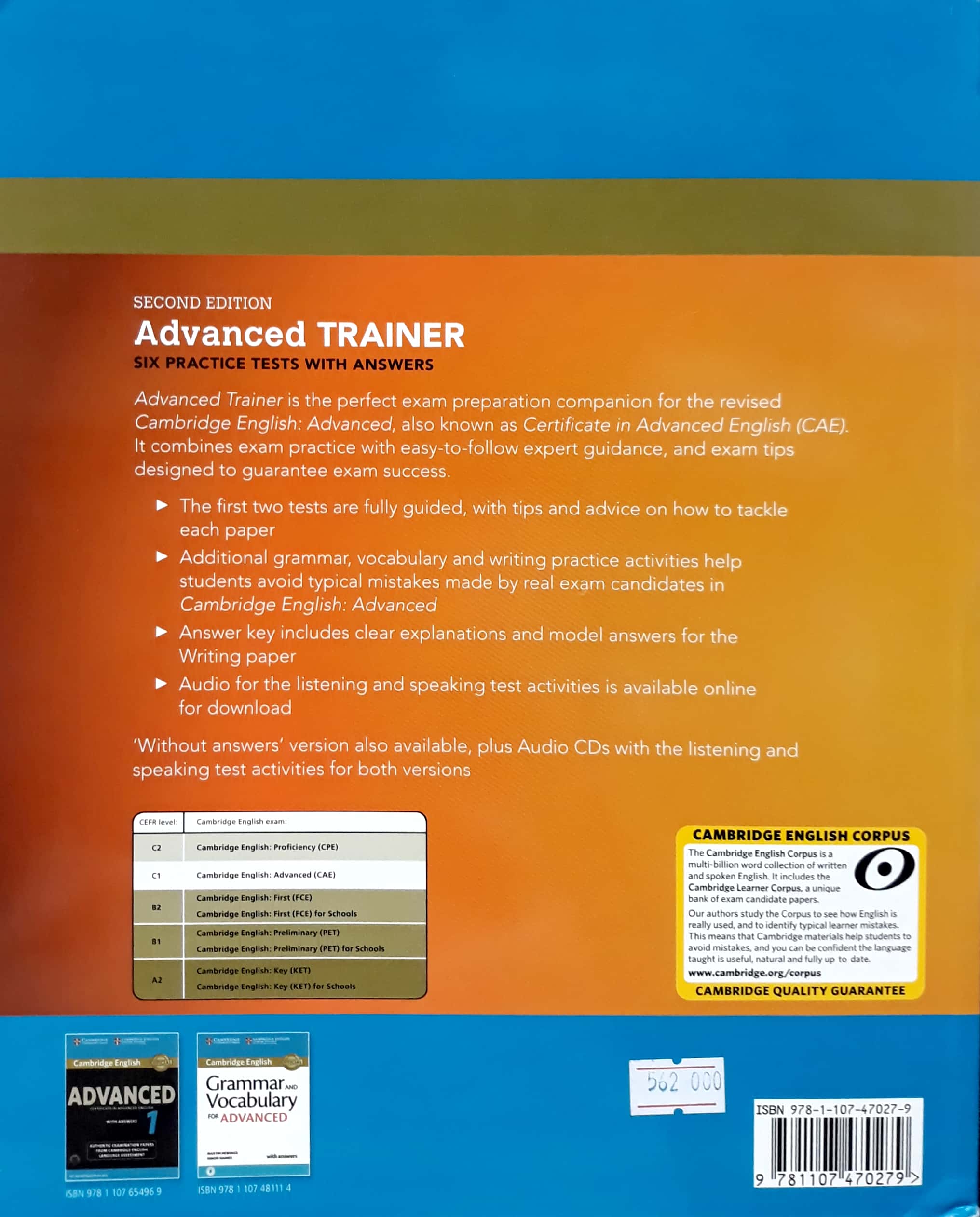 Advanced Trainer Six Practice Tests with Answers with Audio - FAHASA.COM