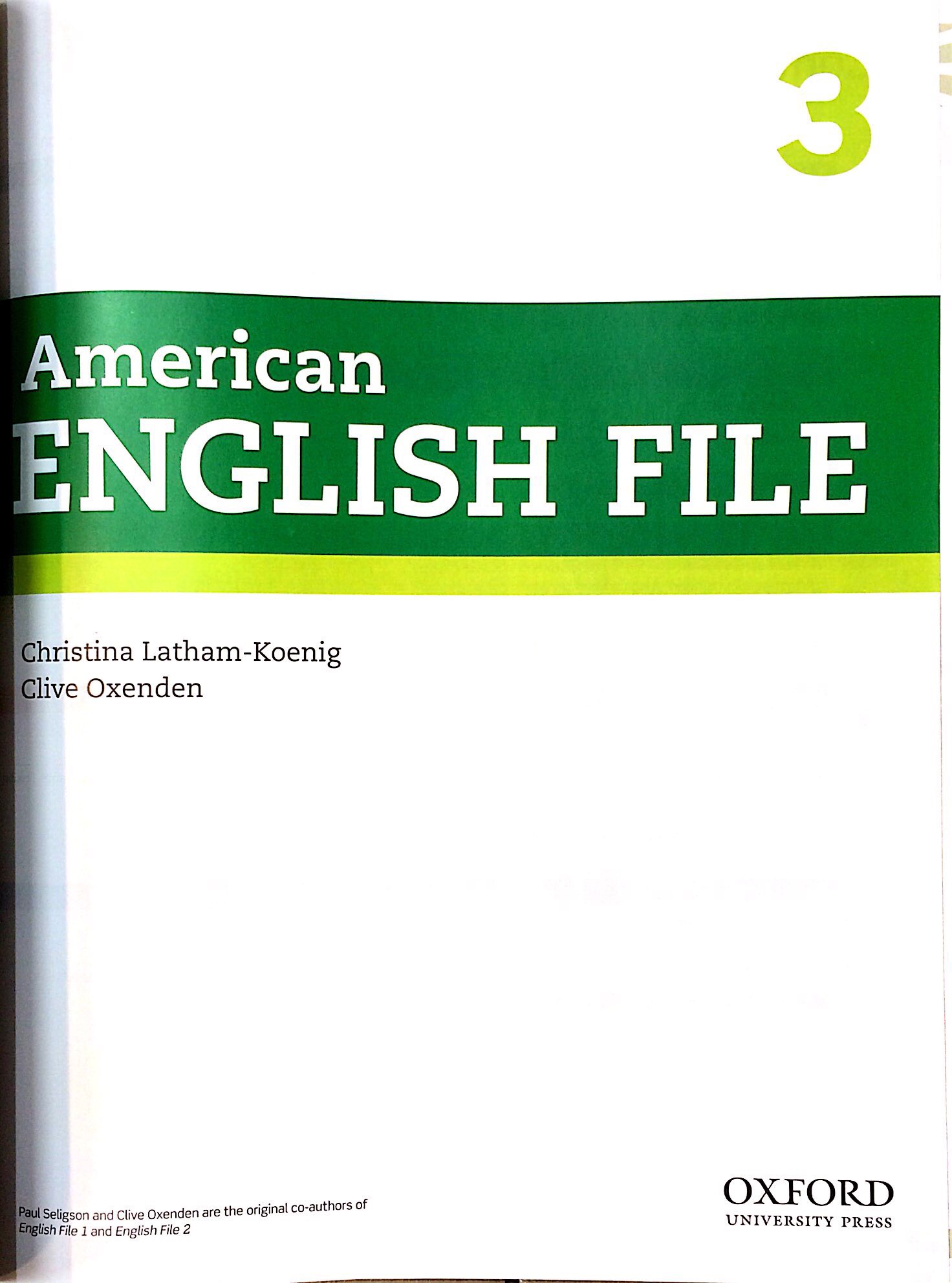 American English File 3: Student Book With Online Practice - FAHASA.COM
