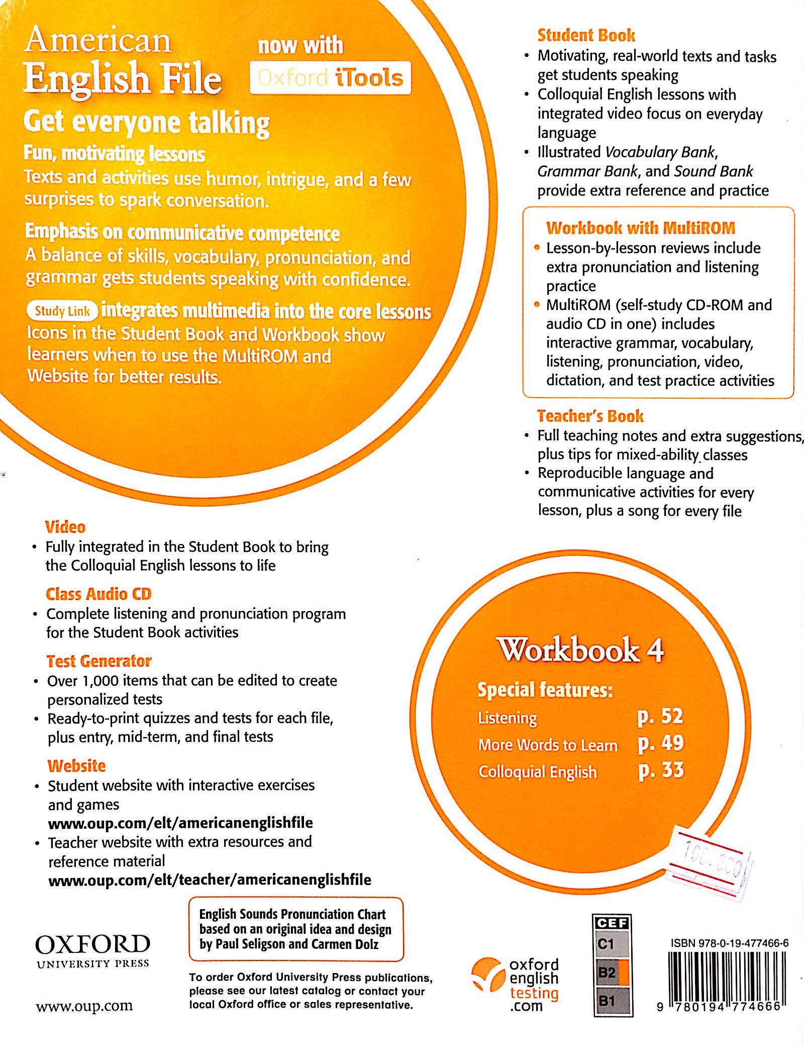 American English File 4 Workbook with MultiROM - FAHASA.COM