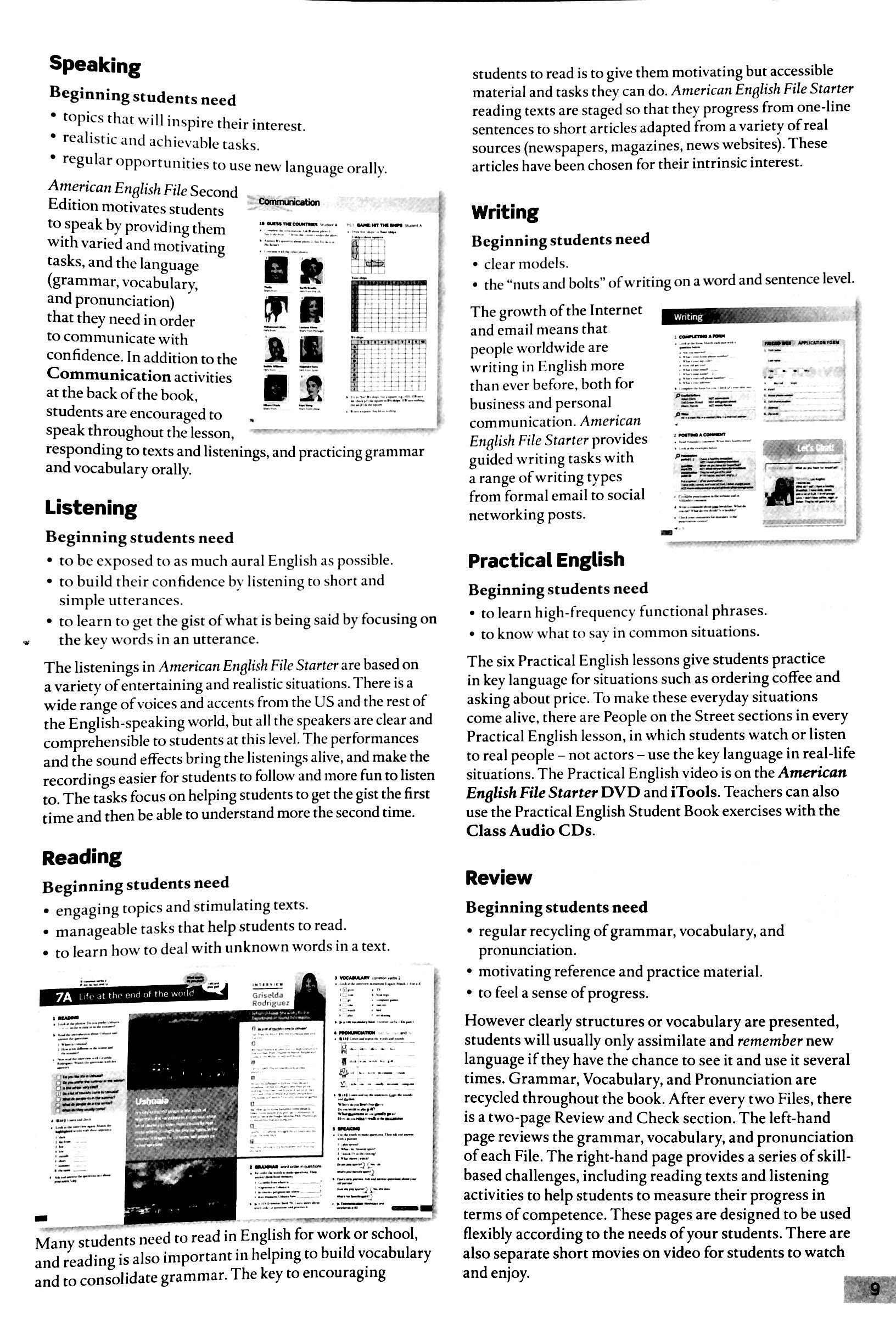 American English File: Starter: Teacher's Book with Testing Program CD ...