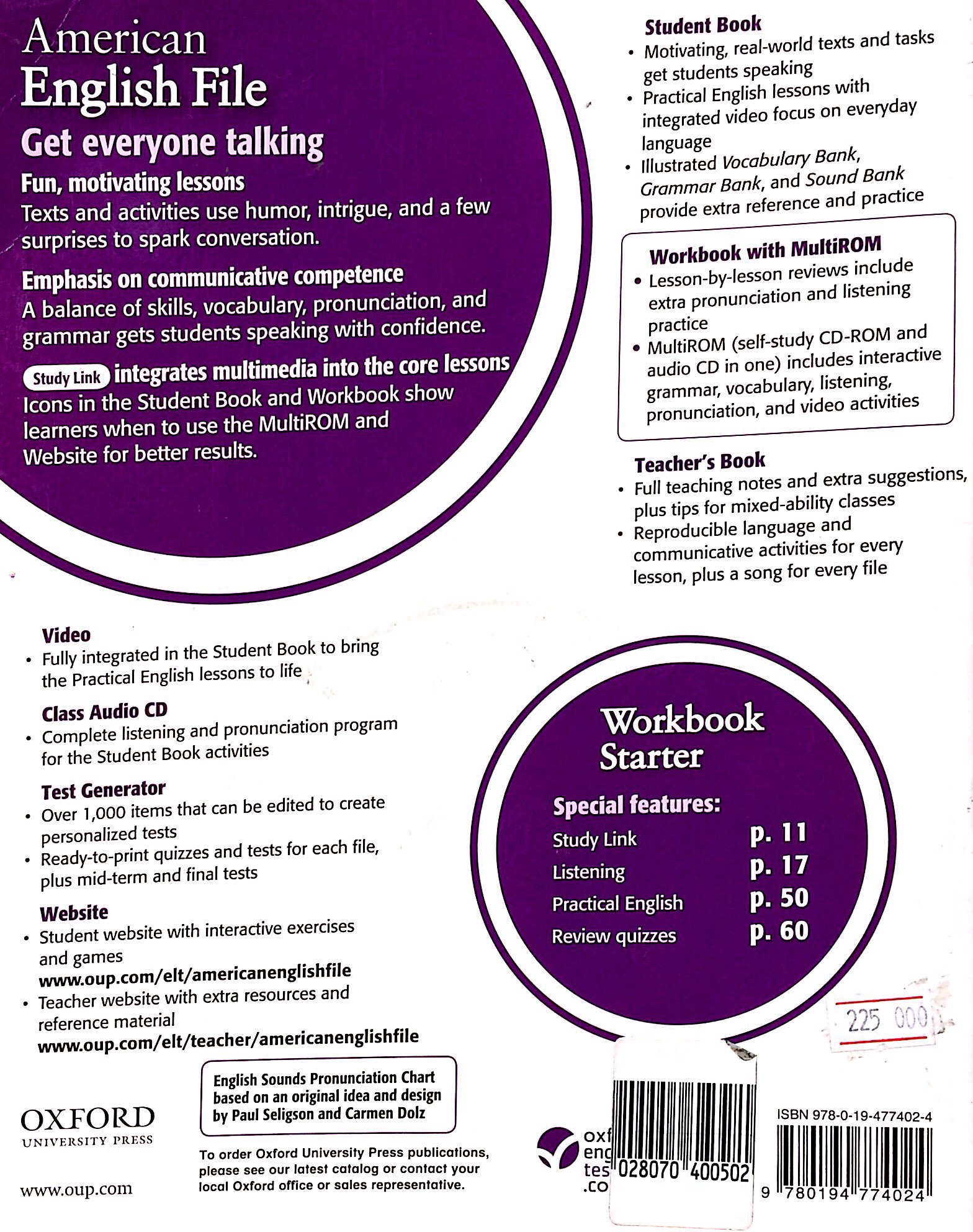 American English File Starter Workbook with MultiROM