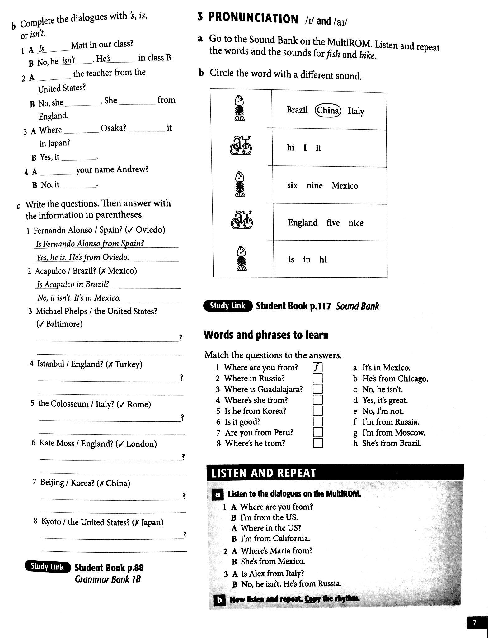 American English File Starter Workbook with MultiROM