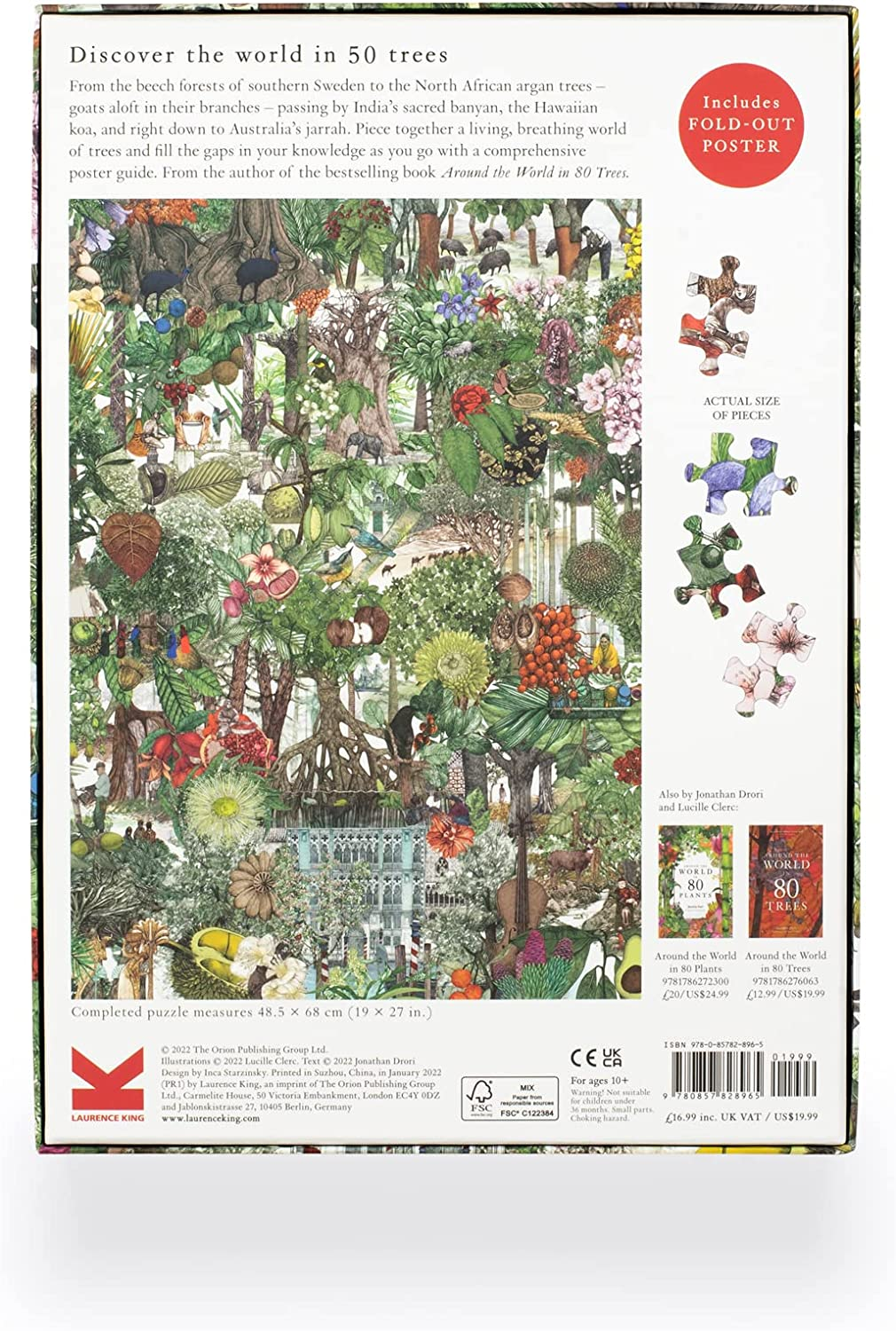 Around The World In 50 Trees Puzzle: 1000 Pieces