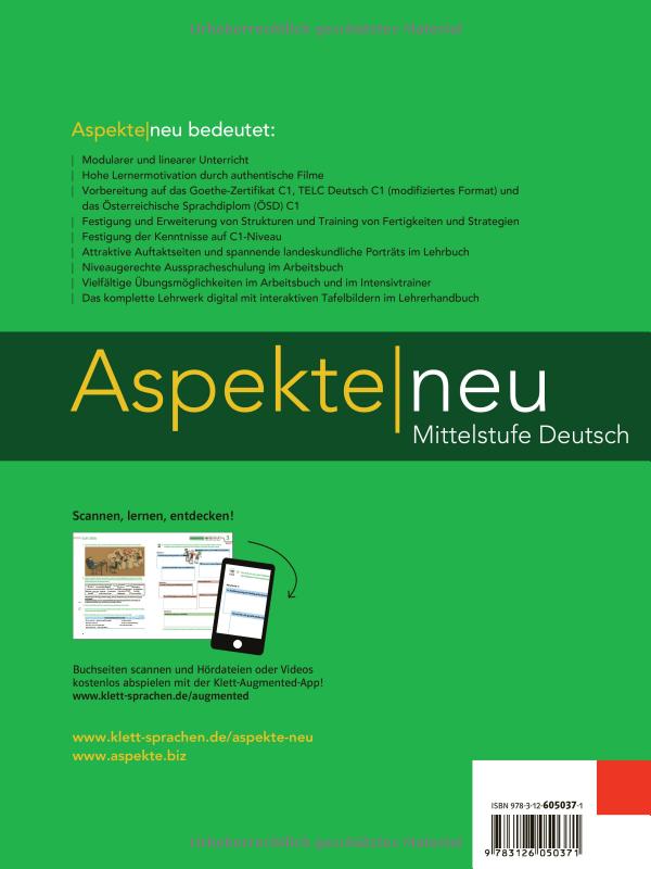 Aspekte neu C1: Mittelstufe Deutsch. Lehr- und Arbeitsbuch, Teil 1 mit ...
