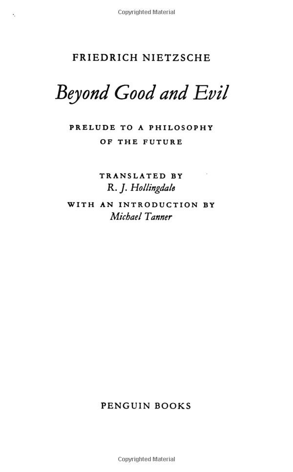 Beyond Good and Evil - FAHASA.COM