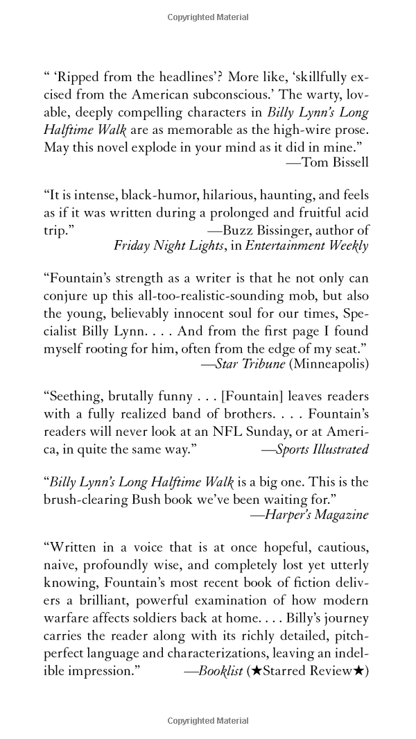 Billy Lynn's Long Halftime Walk