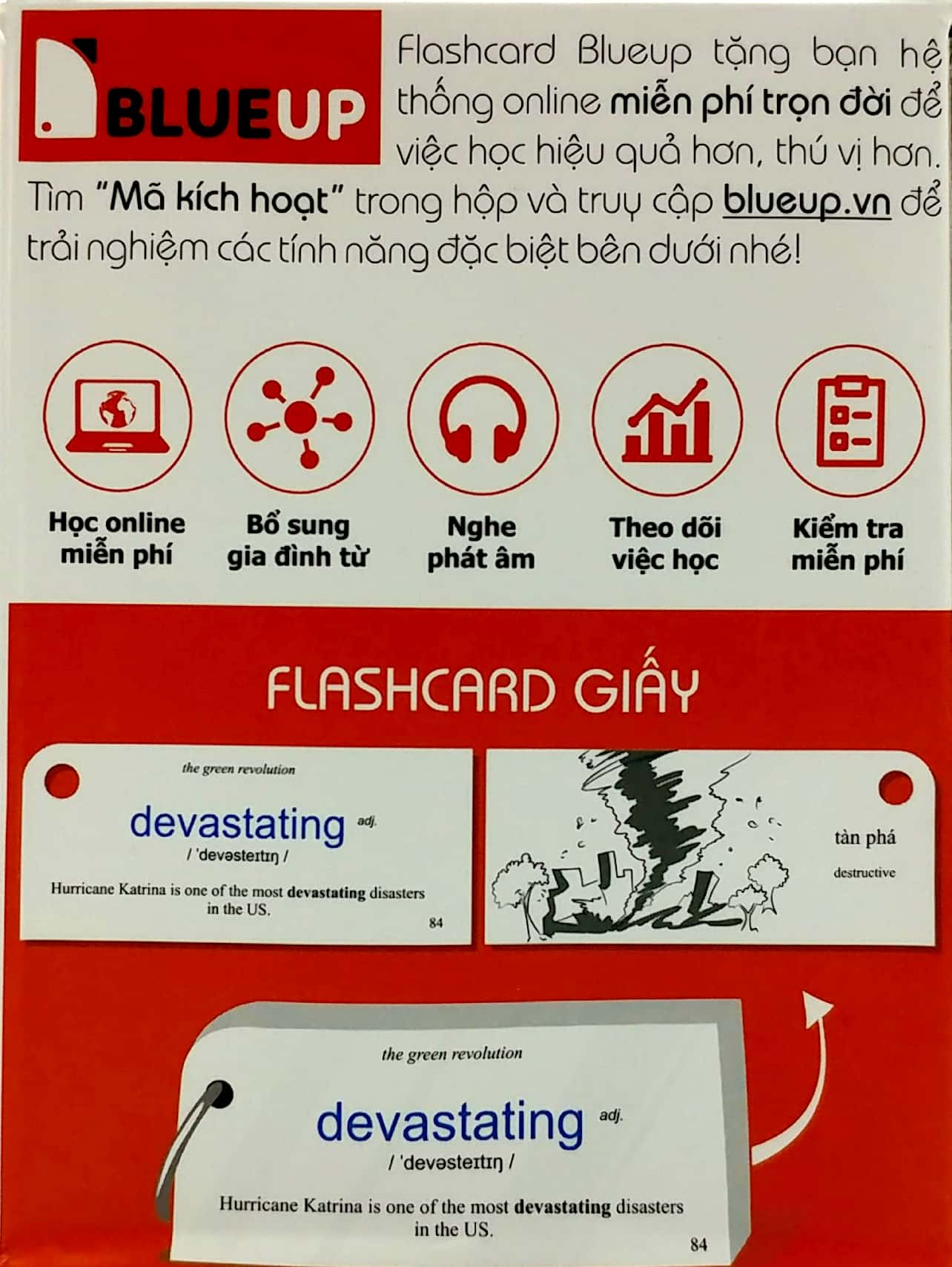 Sách Blue Up - 600 Essential Flashcards For Ielts - Phần 1 - FAHASA.COM