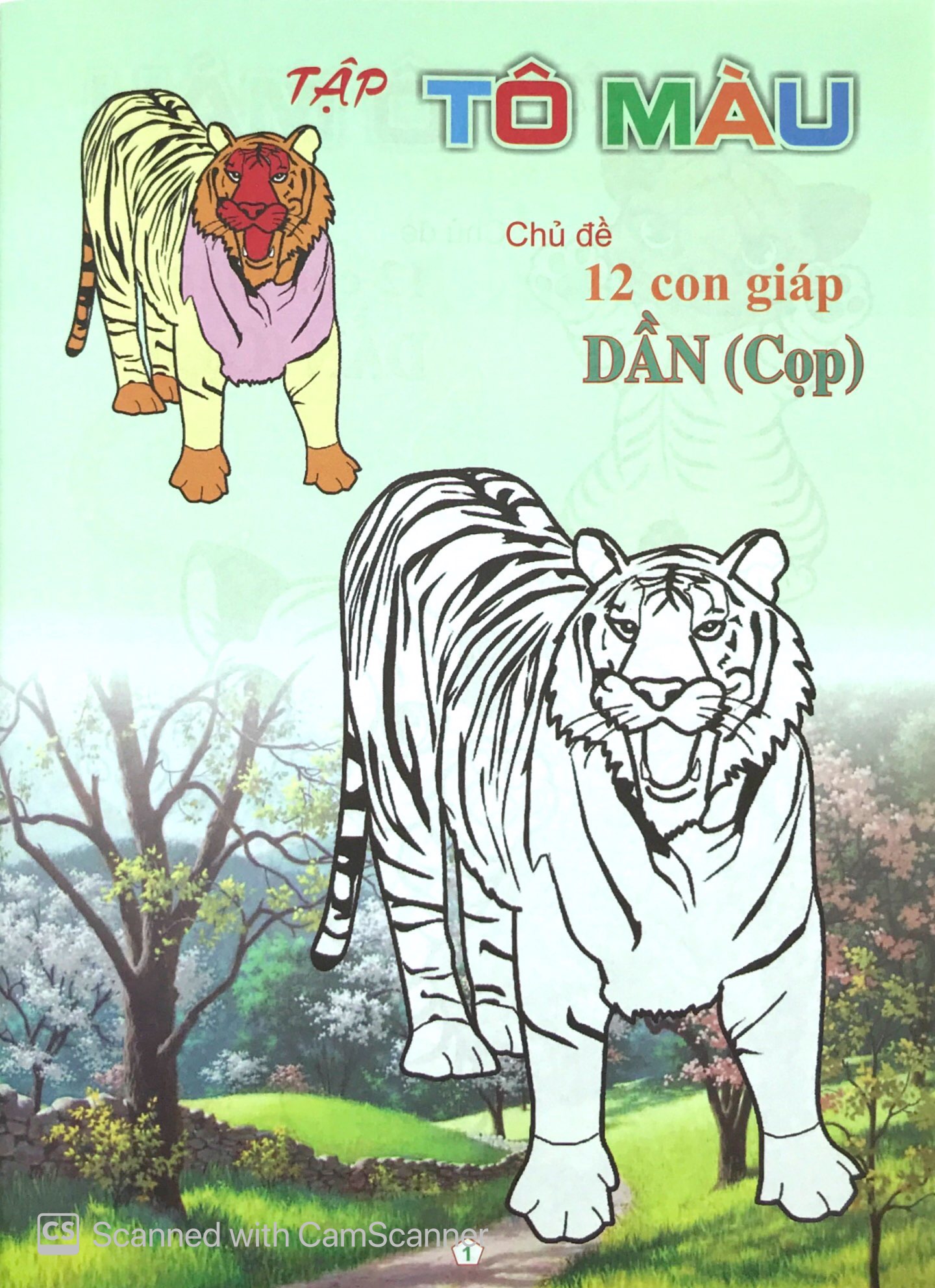 Sách Bộ Tập Tô Màu Chủ Đề 12 Con Giáp: Tị - Dần - Thân - Ngọ (Bộ ...