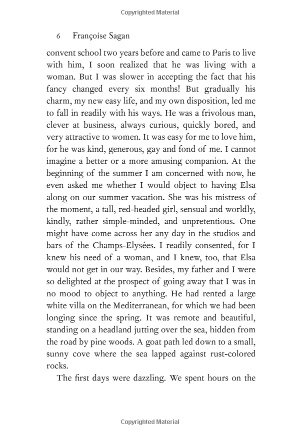 Bonjour Tristesse: A Novel