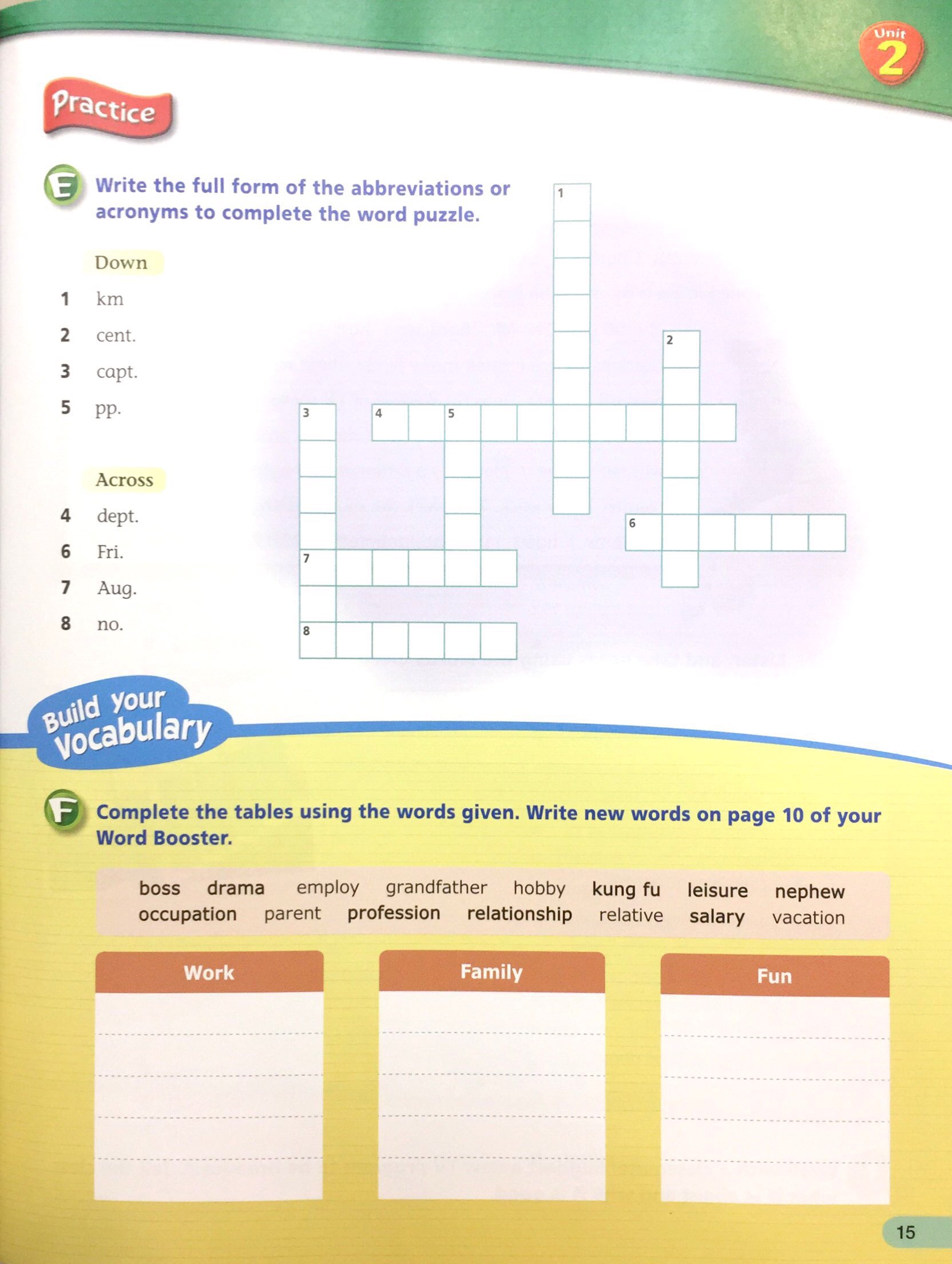 Boost Vocabulary Student Book 3