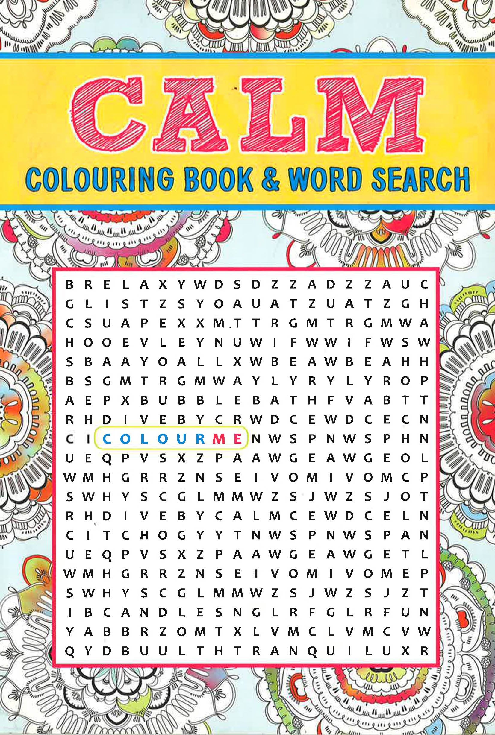 Calm Colouring Book & Word Search - FAHASA.COM