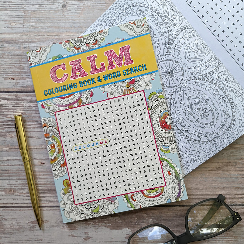 Calm Colouring Book & Word Search - FAHASA.COM