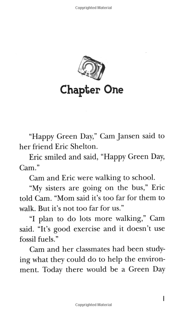 Cam Jansen and the Green School Mystery