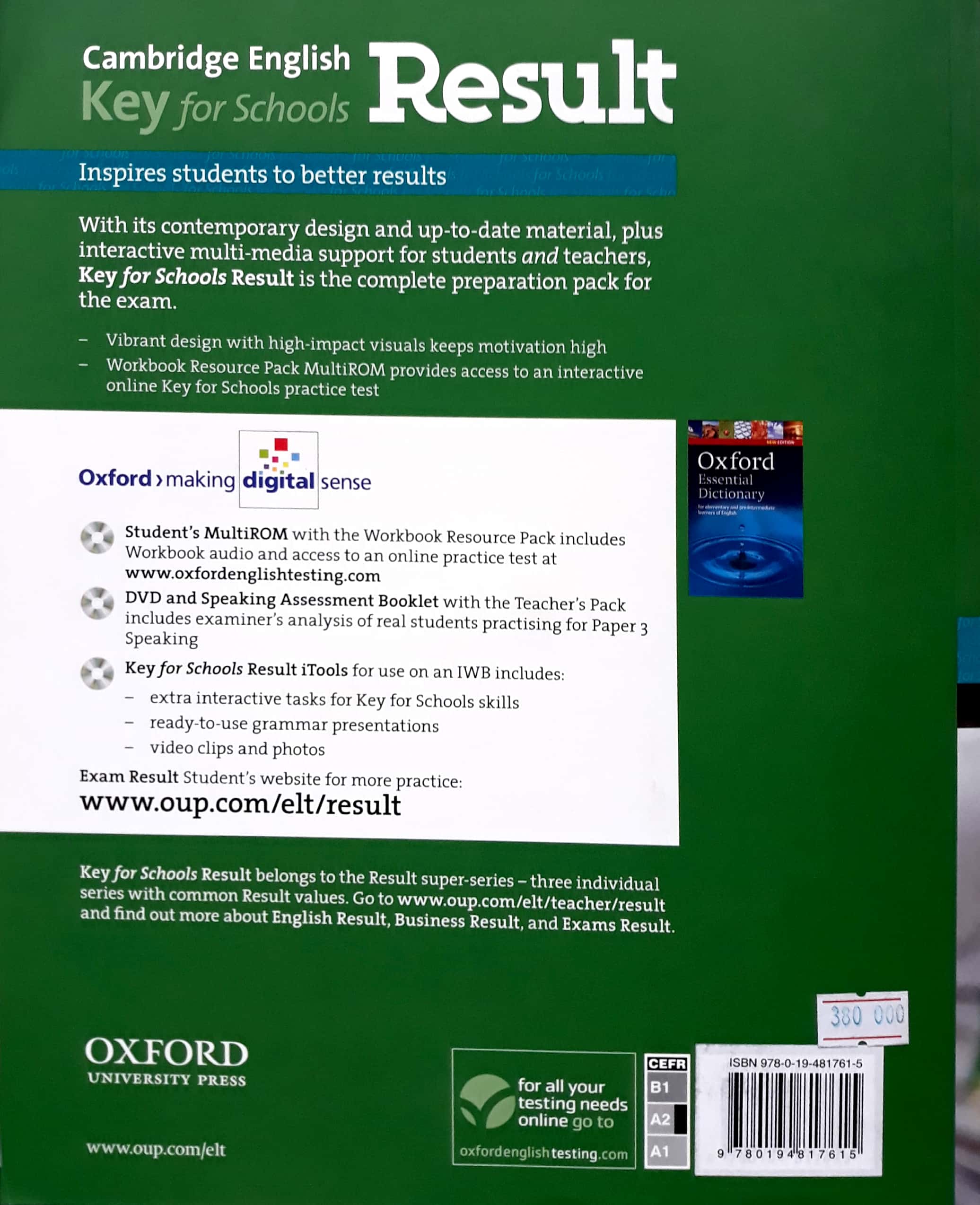 Cambridge English: Key for Schools Result Student’s Book and Online ...