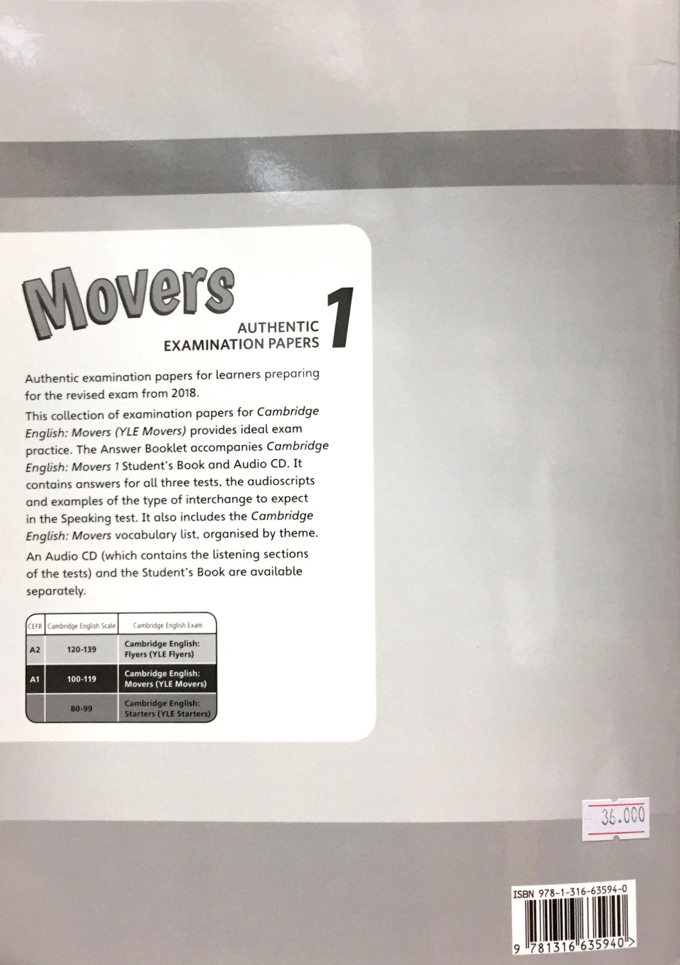 Cambridge English Movers 1 for Revised Exam from 2018 Ans Booklet ...