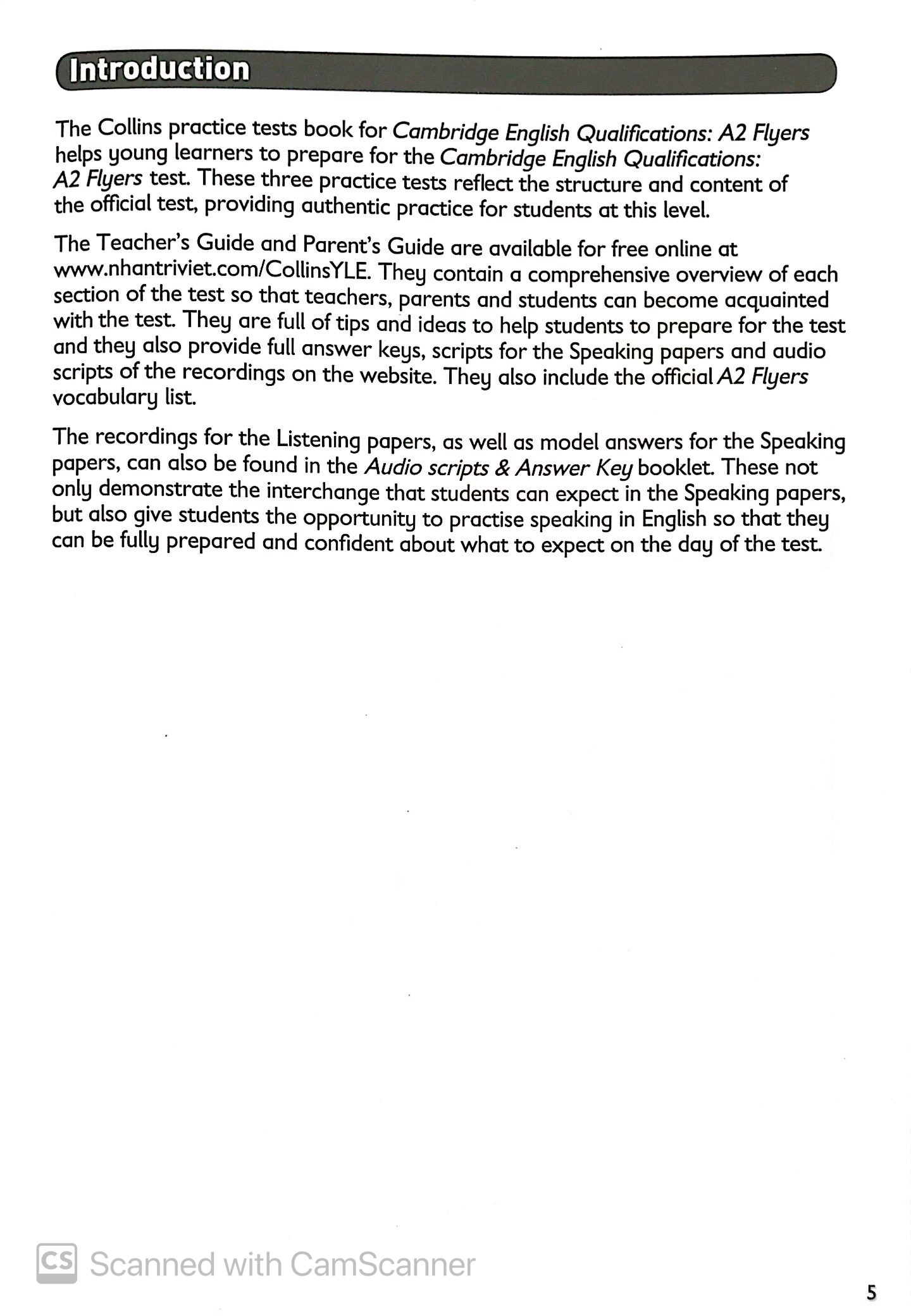 Cambridge English Qualifications - A2 Flyers Three Practice Test 2018 ...