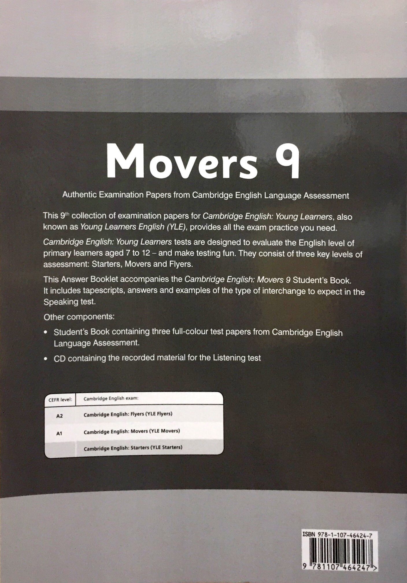 Cambridge English Young Learners 9 Movers Answer Booklet : Authentic Examination Papers from ...
