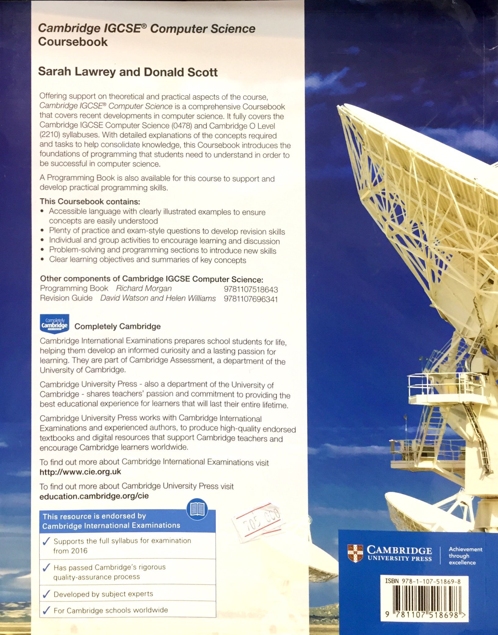 Cambridge IGCSE® Computer Science Coursebook (Cambridge International ...