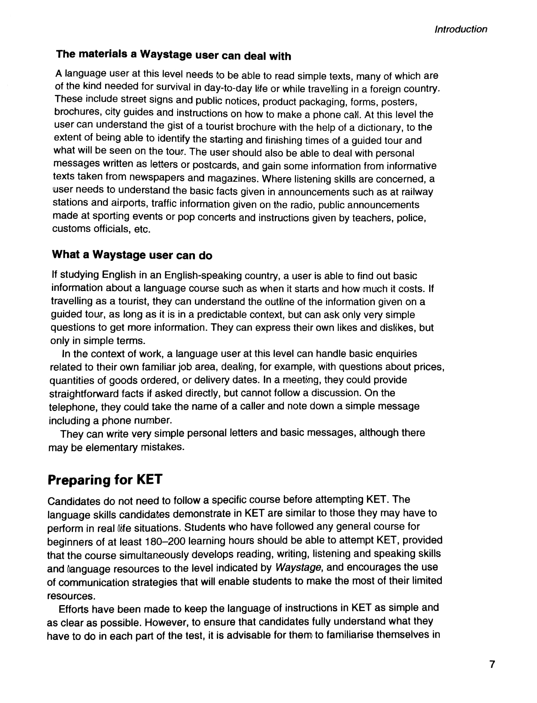 Cambridge Key English Test 1 Teacher's Book