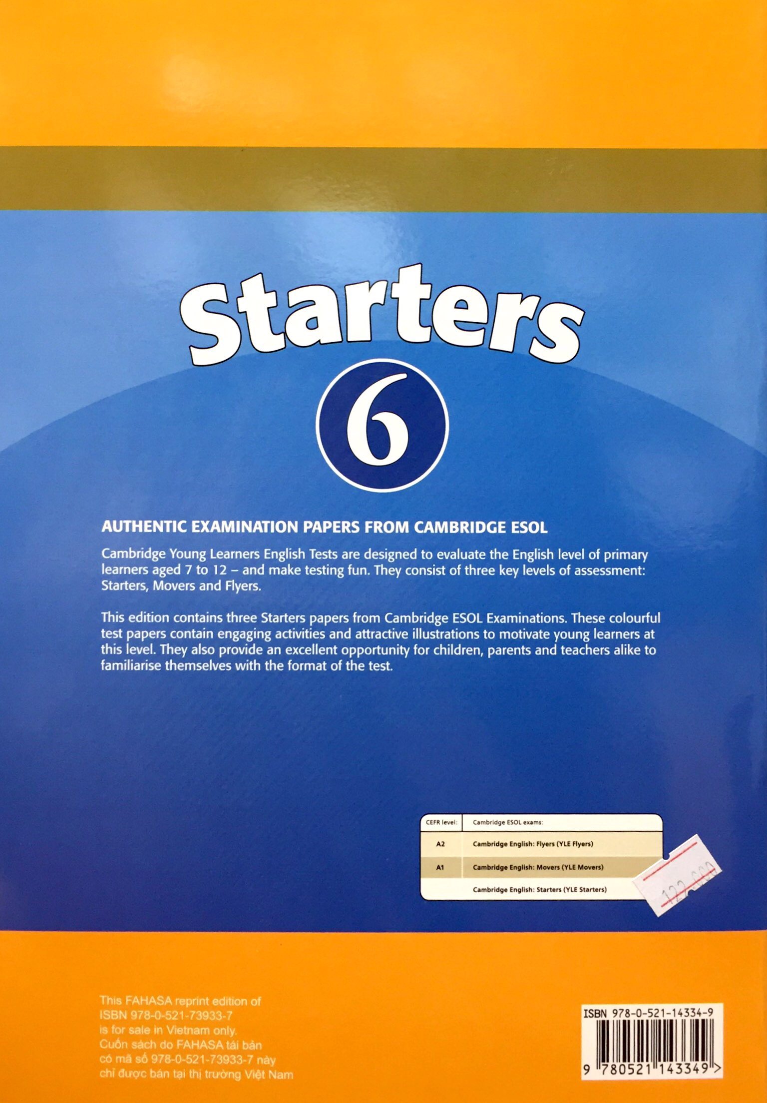 Cambridge Young Learner English Test Starters 6 SB FAHASA Reprint ...
