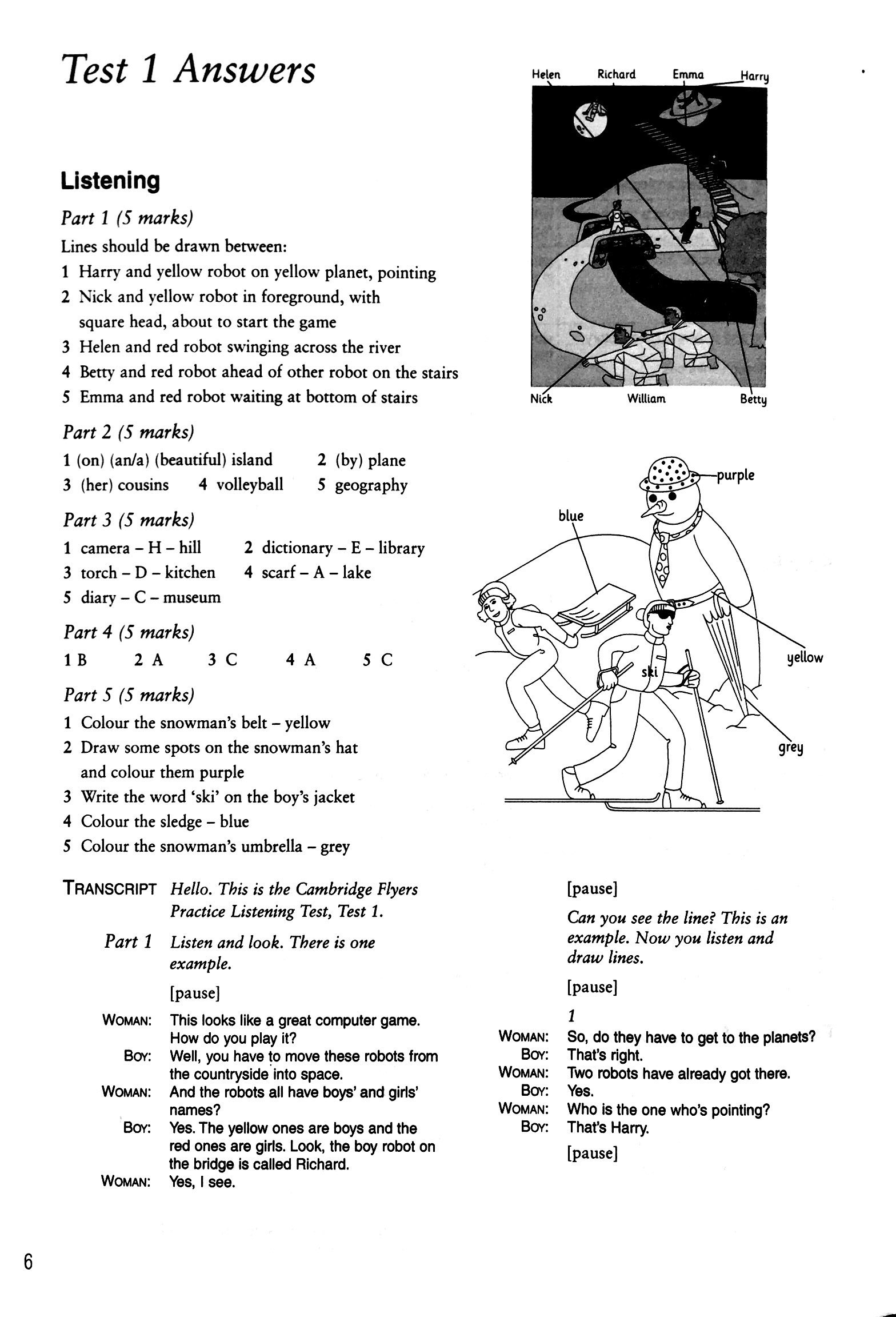 Cambridge Young Learners English Tests 3 Second edition Flyers 3 Answer ...